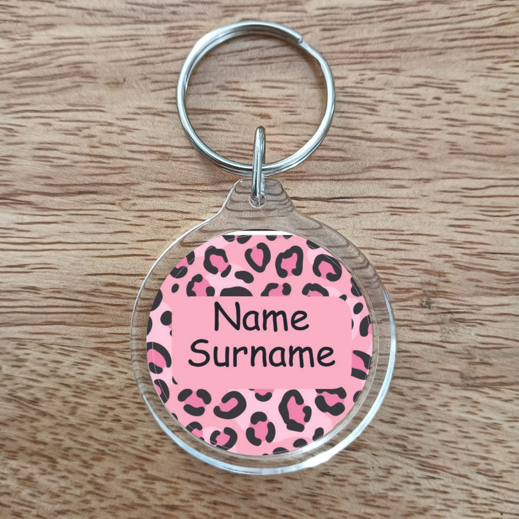 Pink Leopard Print Bag Tag – Coral Designs