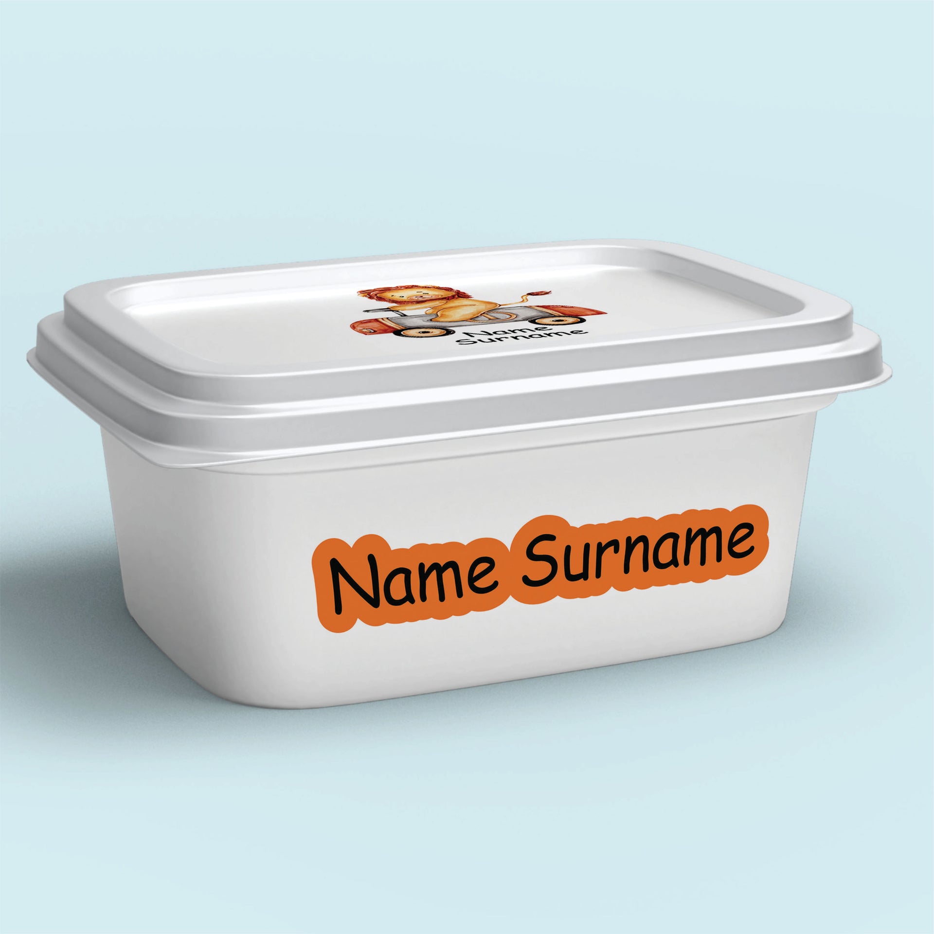 Animal Transport Tub Label – Coral Designs