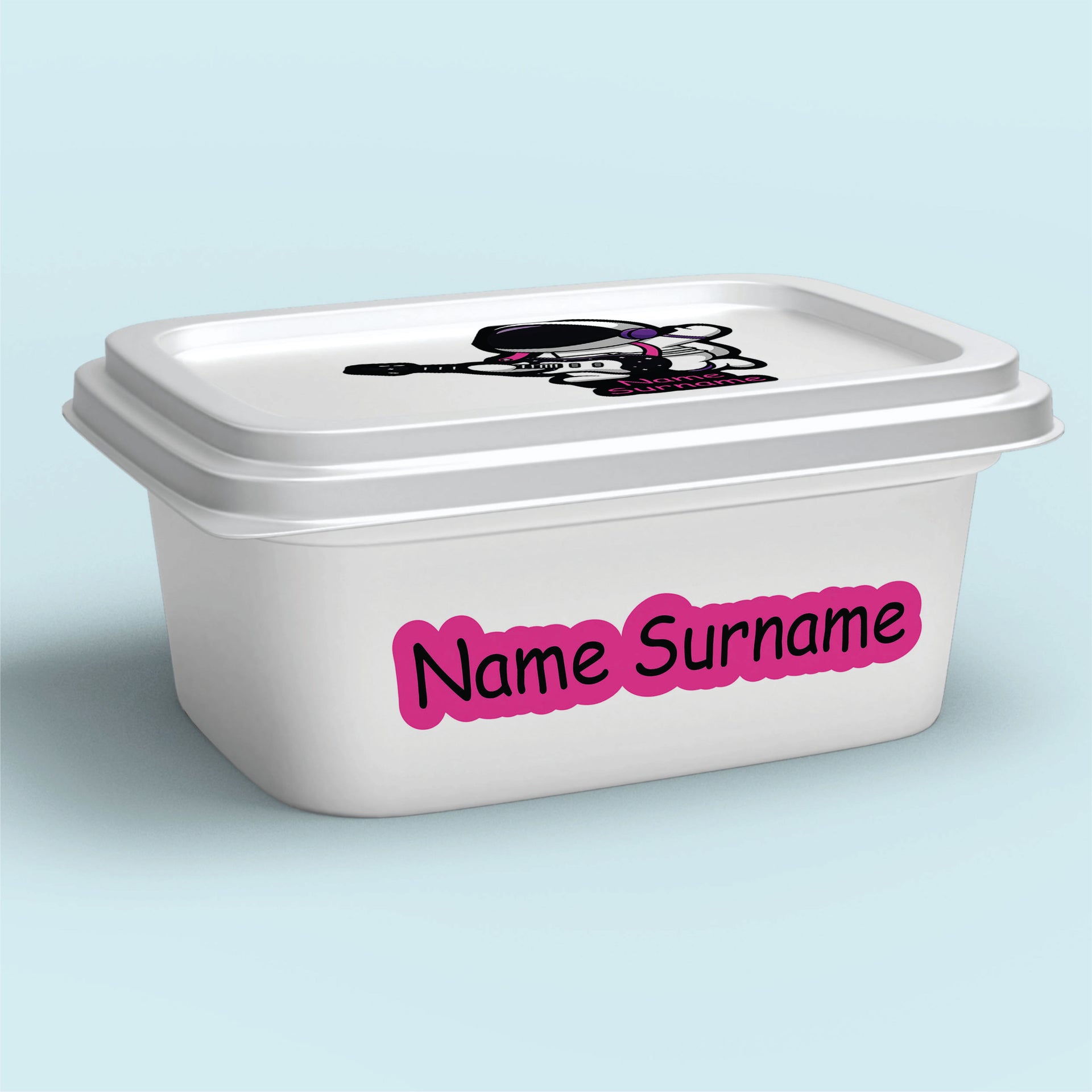 Astronaut Girl Tub Label – Coral Designs