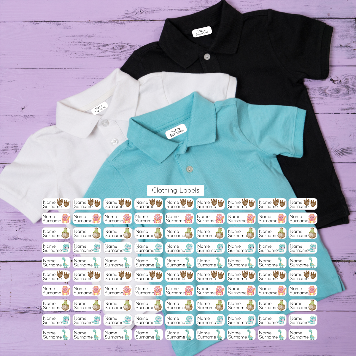 Lots of Dots DTF Clothing Labels – Coral Designs