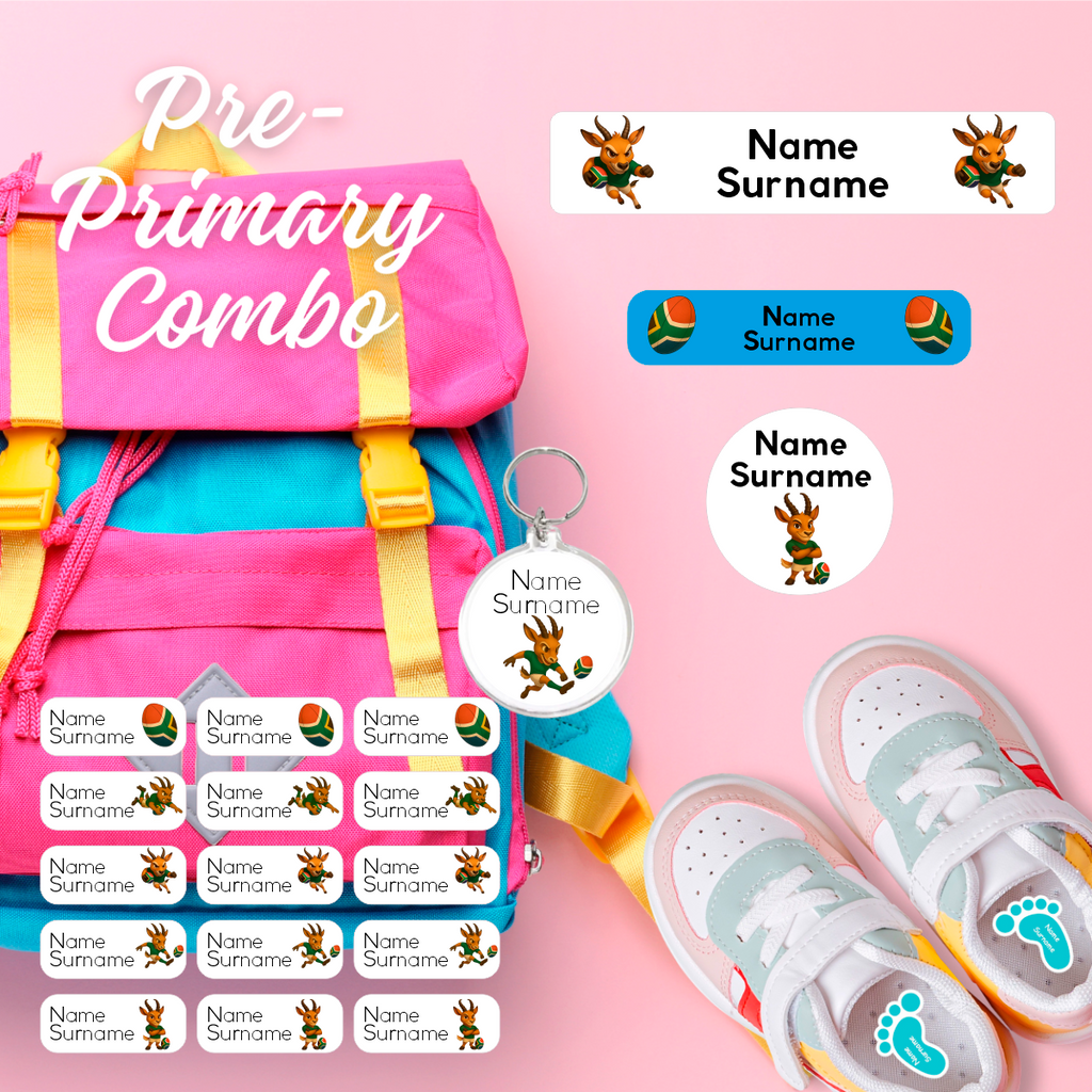Bokke Pre-Primary Label Combo – Coral Designs