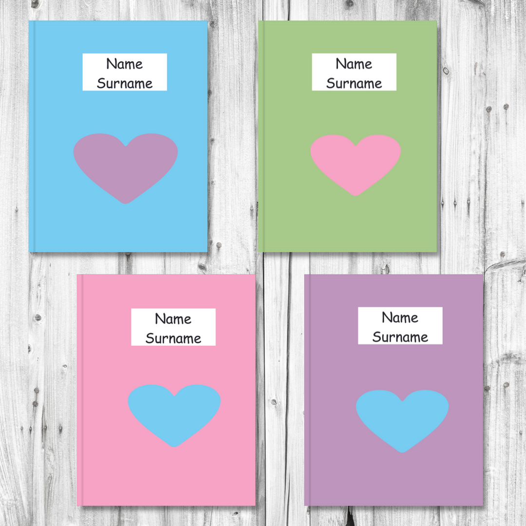 Heart Book Cover – Coral Designs