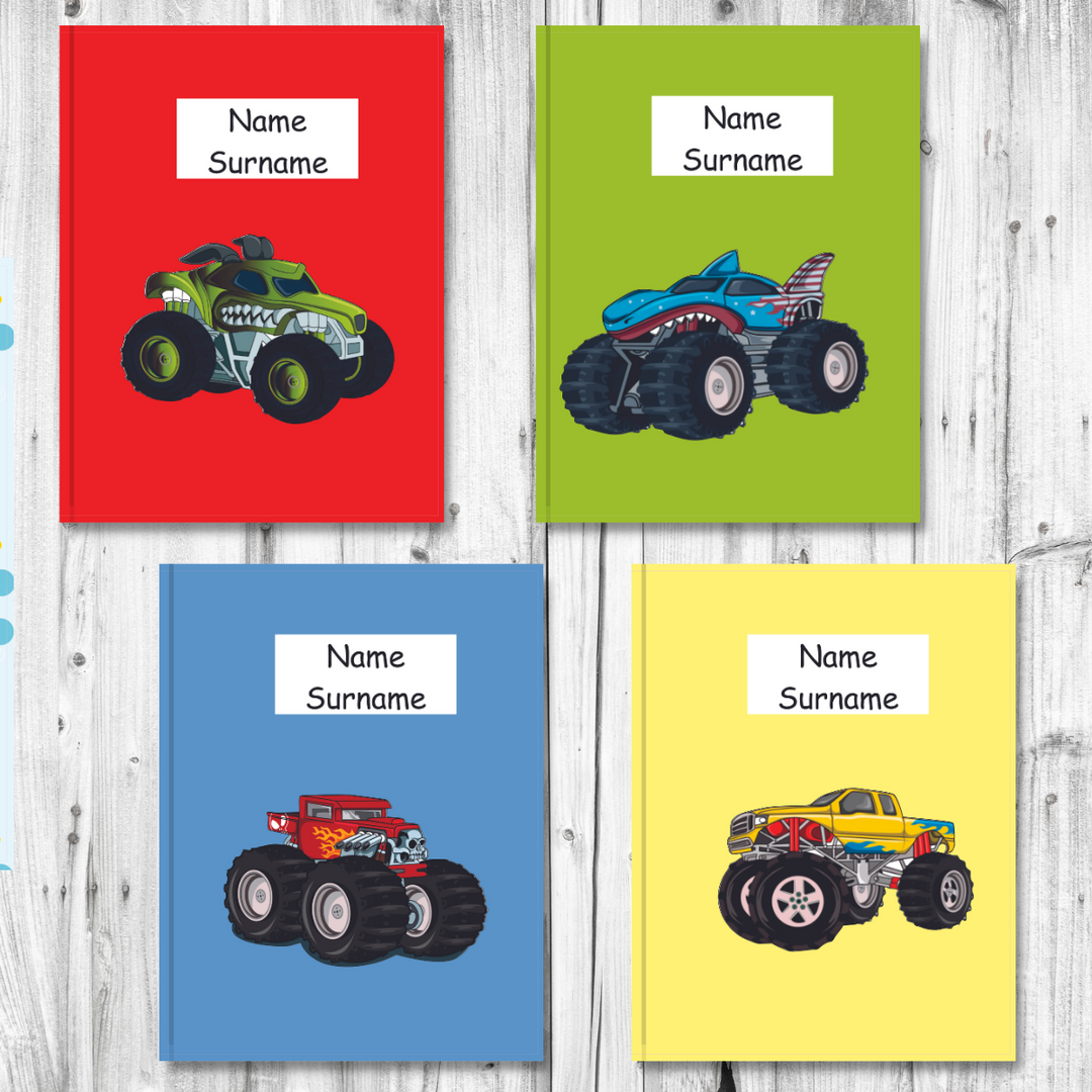 Monster Truck Book Cover – Coral Designs
