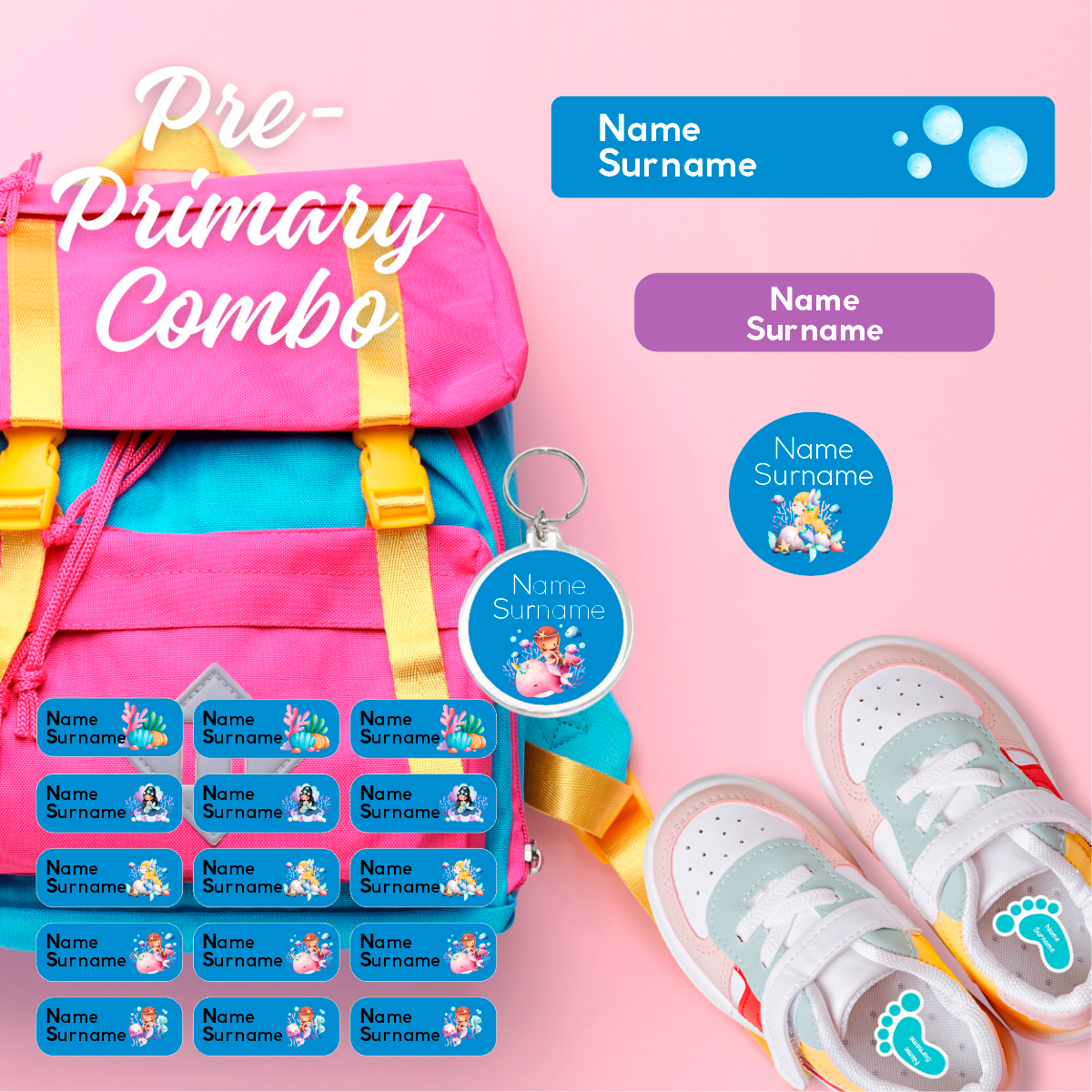 Baby Dino Pre-Primary Label Combo (Copy) – Coral Designs