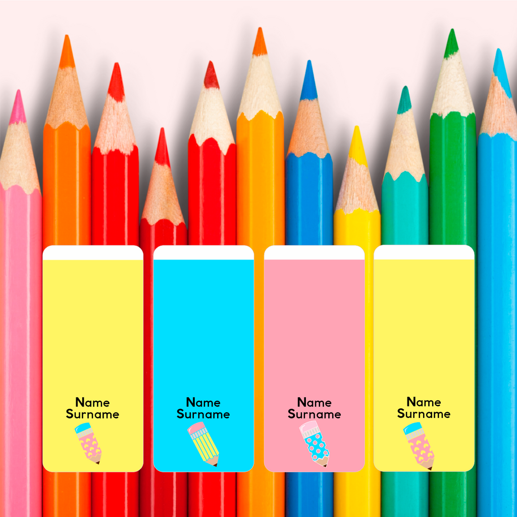 Smart Pencils Wrap Around Pencil Labels – Coral Designs