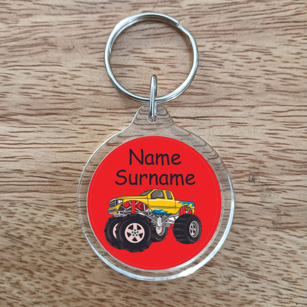 Monster Truck Bag Tag – Coral Designs