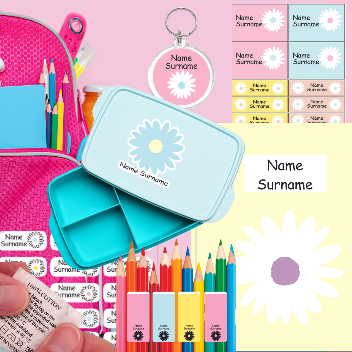 Daisy Maxi Stationery Pack – Coral Designs