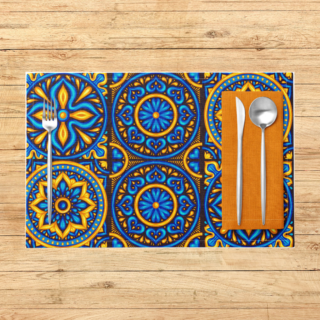 Moroccan Ceramic Placemats – Coral Designs