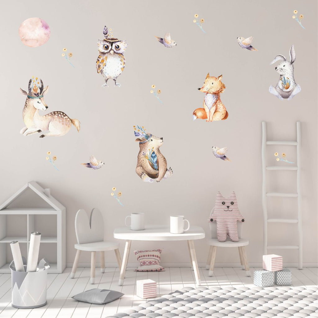 Woodland Animals Wall Stickers – Coral Designs